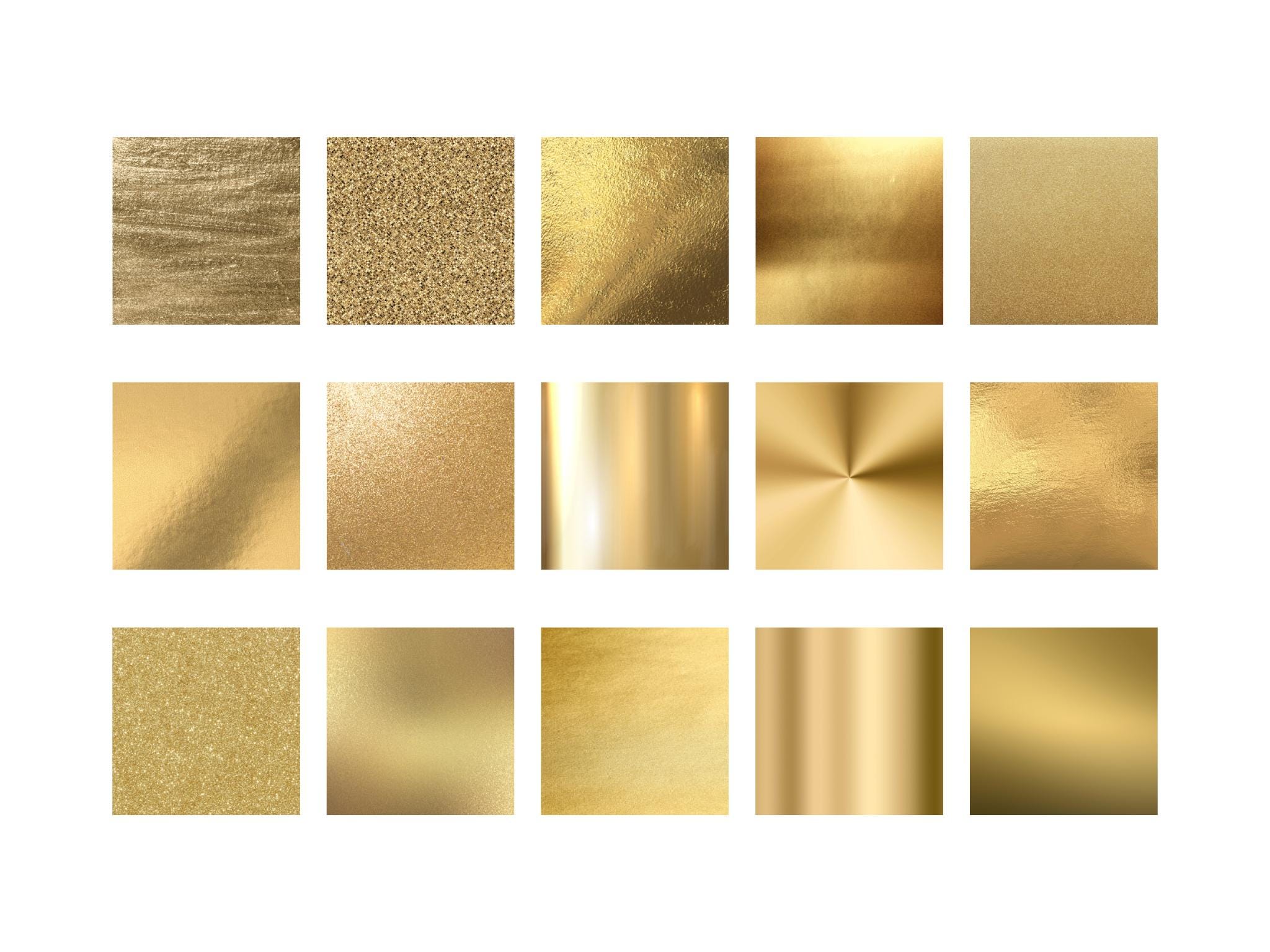 30 Gold Digital Papers, Gold Glitter Textures, Metallic Foil ...