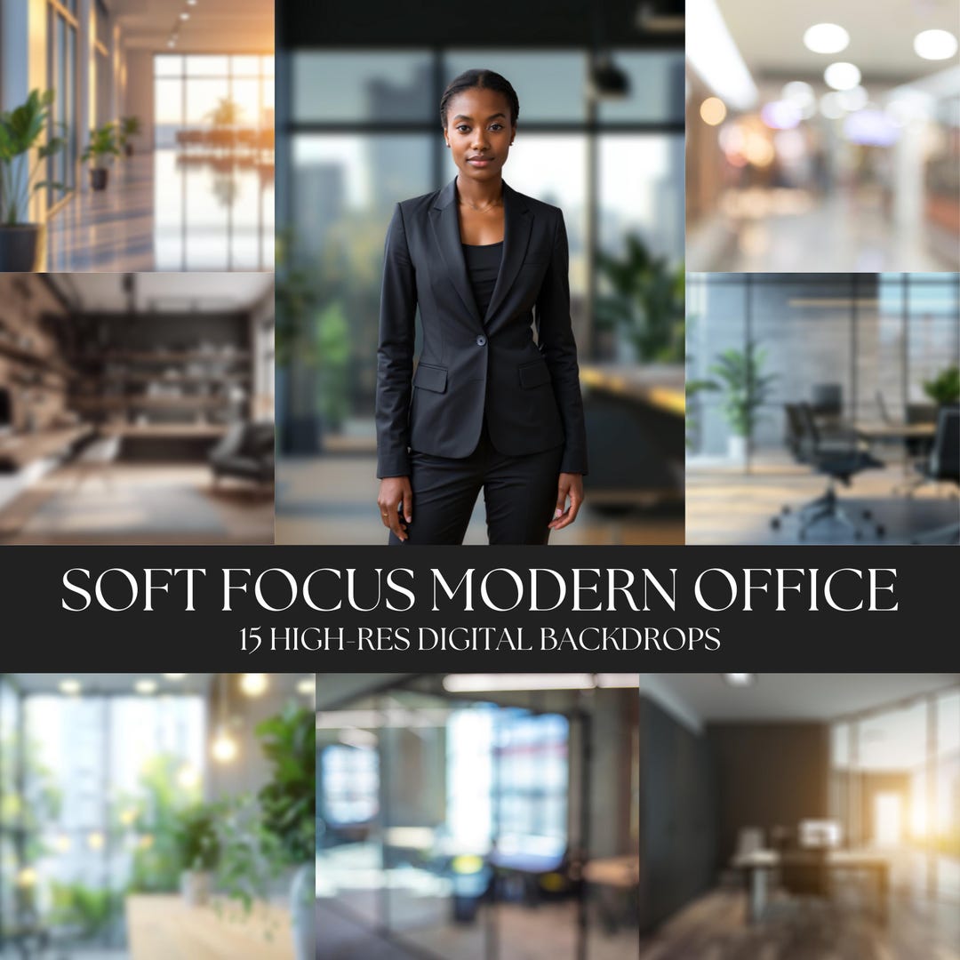 Soft Focus Modern Office Backdrops, Professional Headshot Backgrounds ...