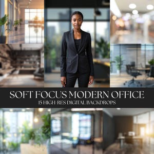 Soft Focus Modern Office Backdrops, Professional Headshot Backgrounds ...