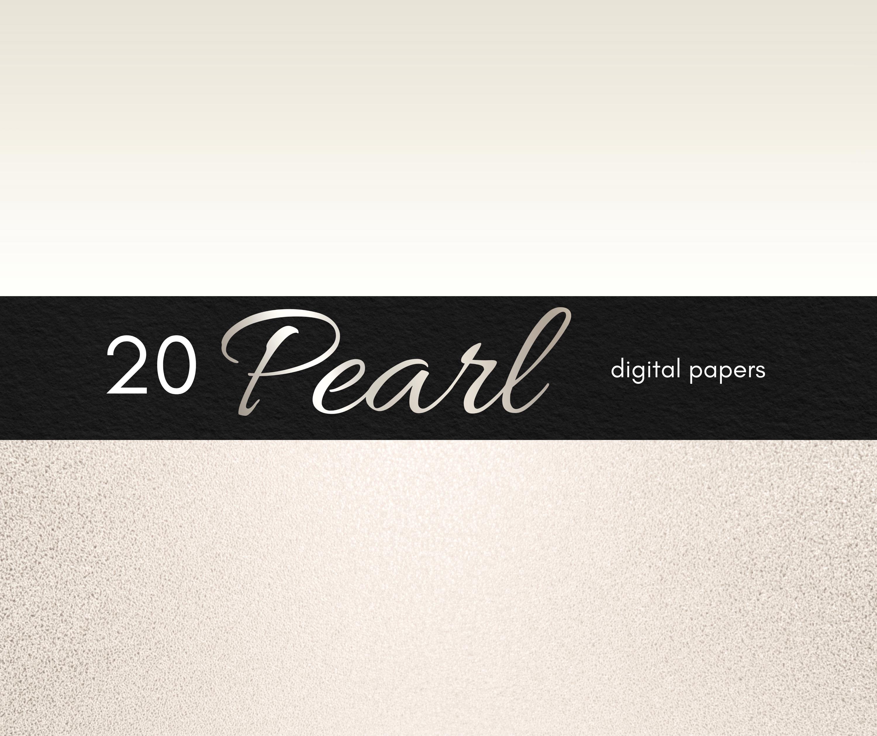 Pearl Digital Paper Pack, Ivory Gradient Backgrounds, Silky Texture ...