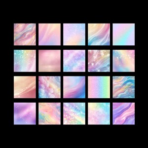 Sparkle Pastel Backgrounds – Glitter Rainbow Pastel Digital Paper ...