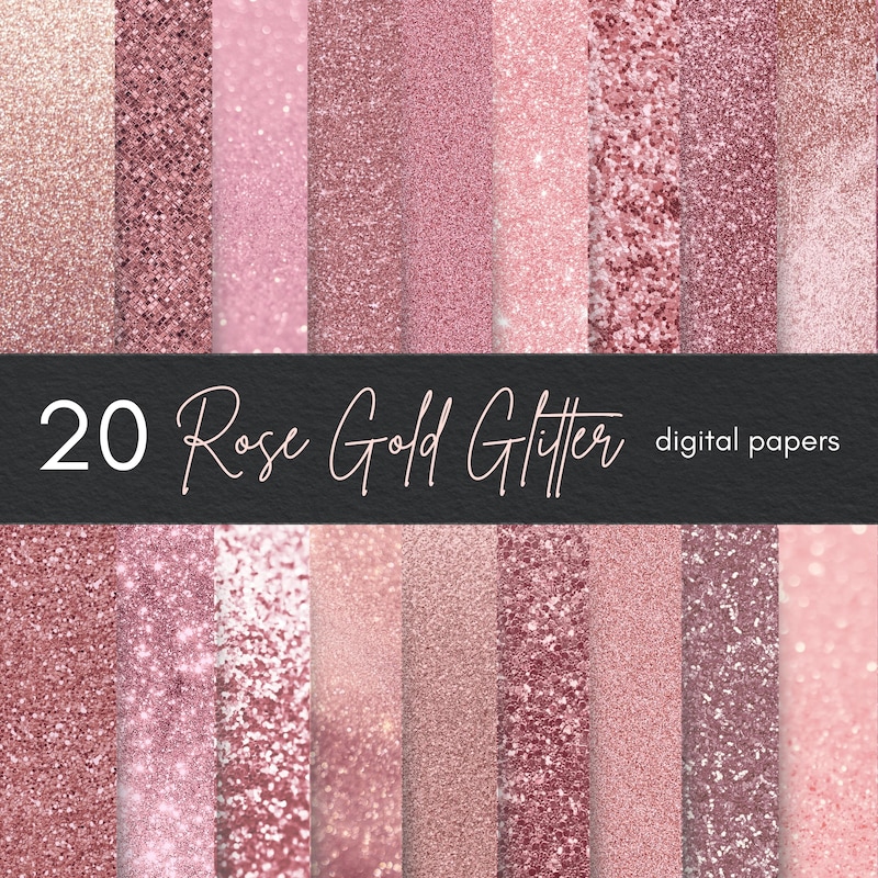 Glitter Digital Paper - Etsy