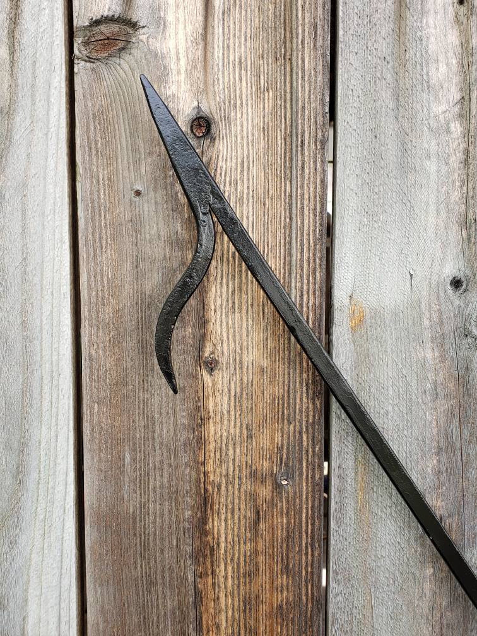 Hand Forged Harpoon Barb Fire Poker - Etsy