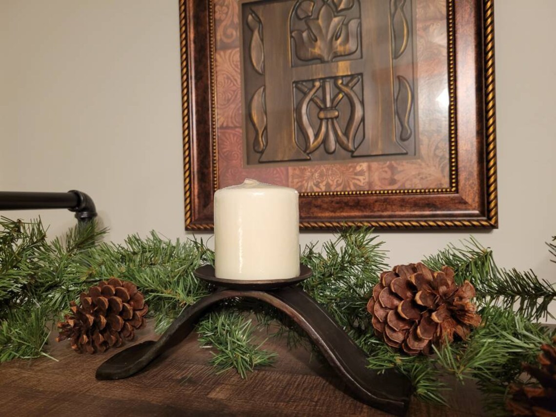 Hand Forged Colonial Style Candle Holder - Etsy
