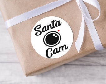 Santa Cam Box Label - Etsy