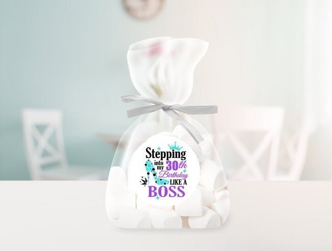 30th Birthday Stickers Stepping Into My 30th Birthday Like A - Etsy