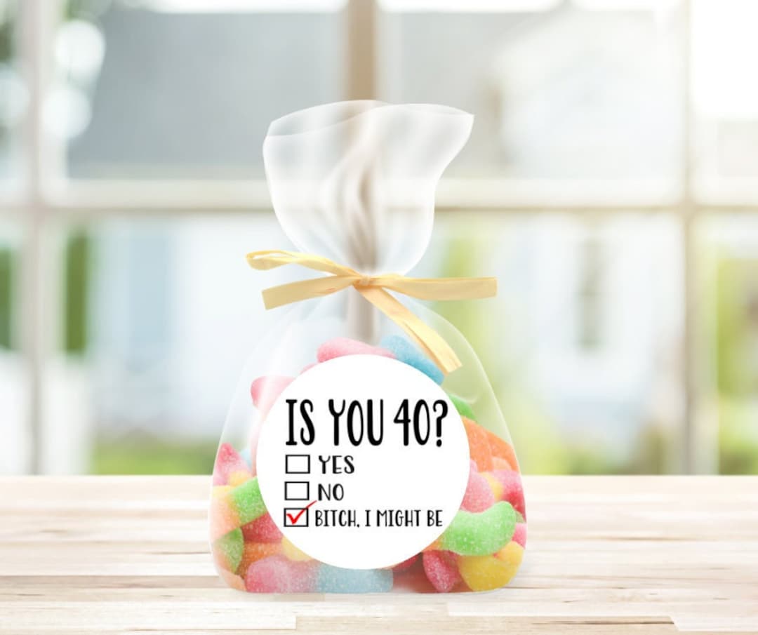 Is You 40 Stickers, 40th Birthday Stickers, 20 Piece Sheet of Matte ...