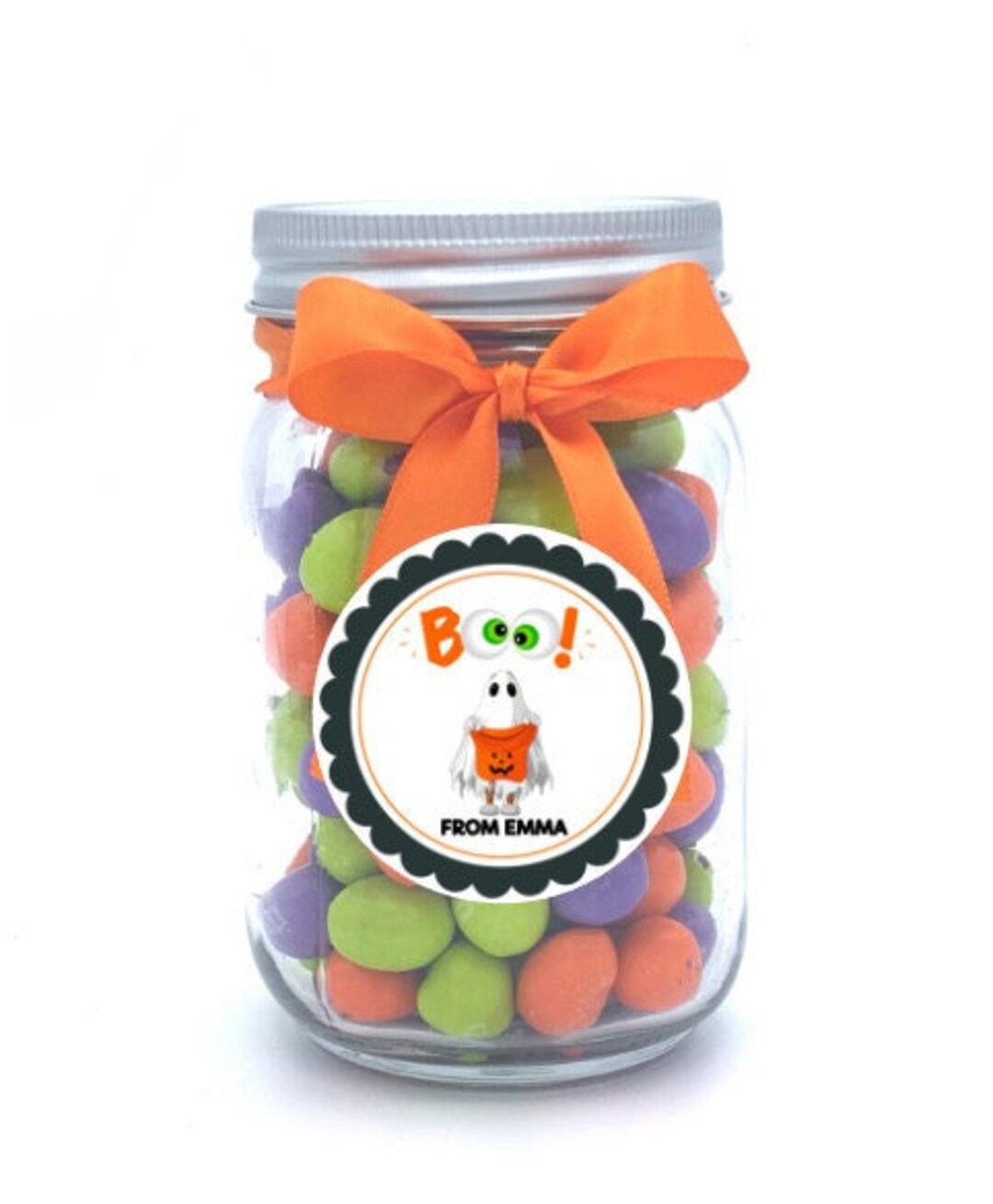 Personalized Halloween Stickers, Boo Halloween Stickers, 20 Piece Sheet ...