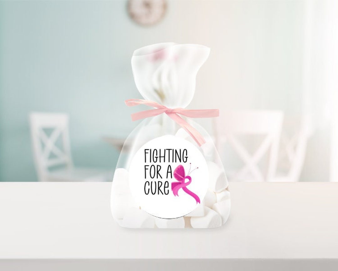 Breast Cancer Sticker, Fighting for A Cure Pink Ribbon Cancer Stickers ...