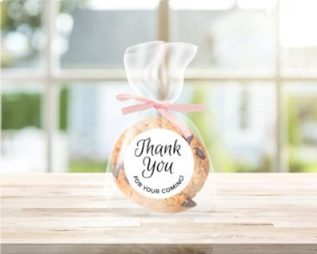 Thank You for Coming Stickers, 20 Piece Sheet of Matte White Round 2 ...