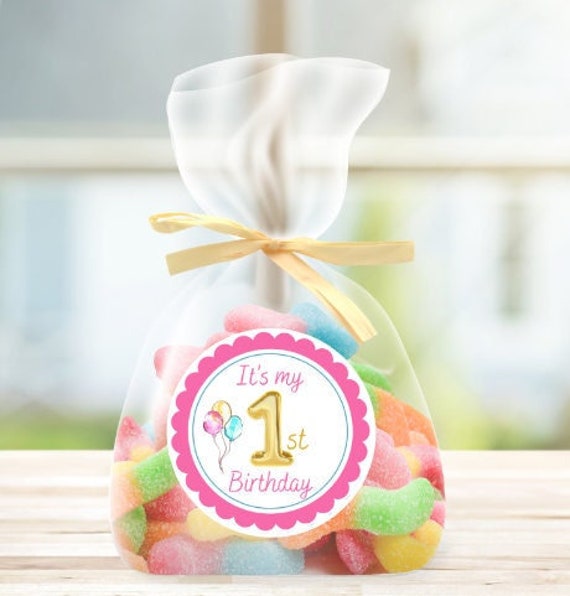 1st Birthday Stickers It's My First Birthday Pink and - Etsy
