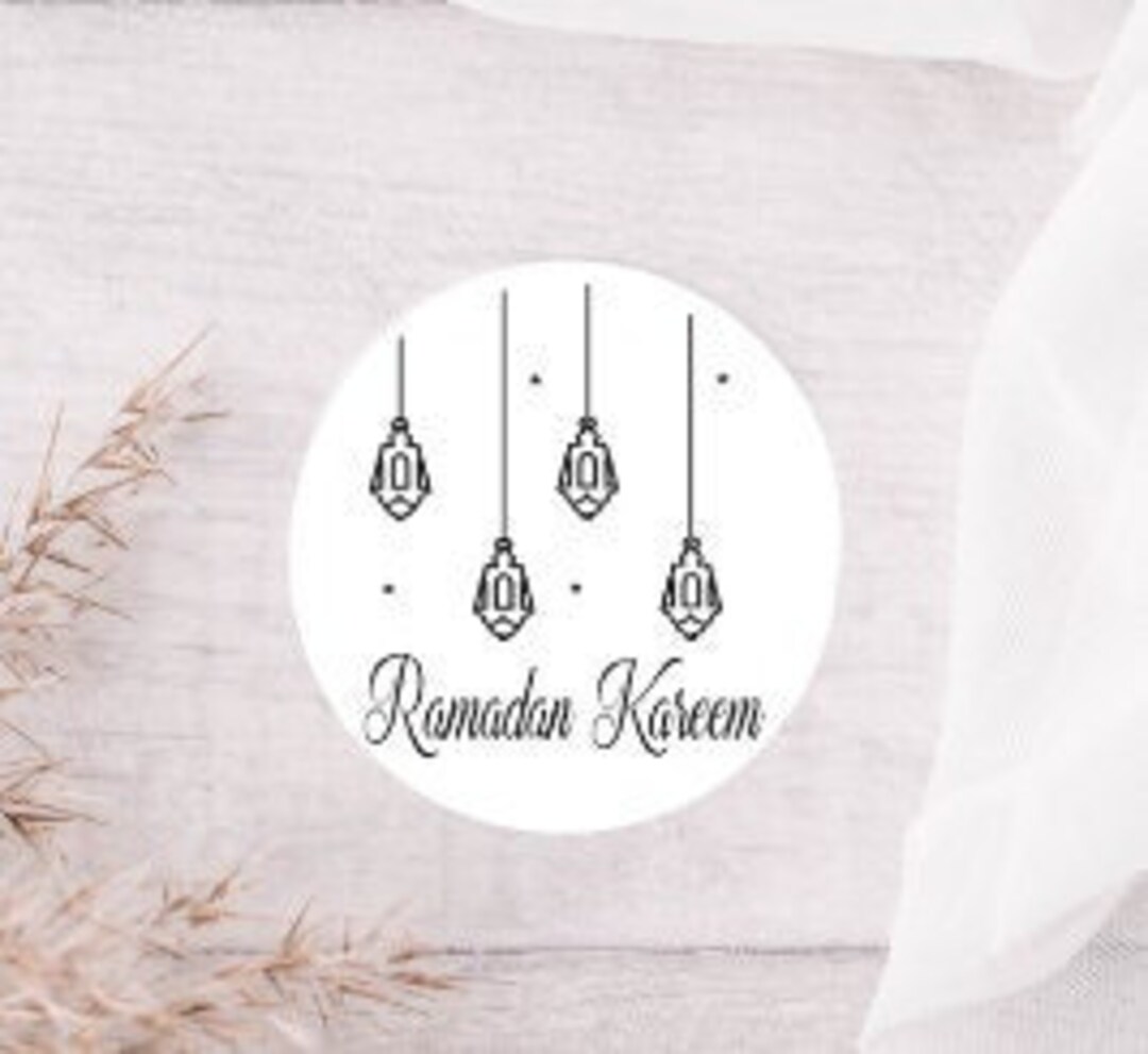 Ramadan Kareem Stickers, 2" Round Sticker Labels, Ramadan Mubarak ...