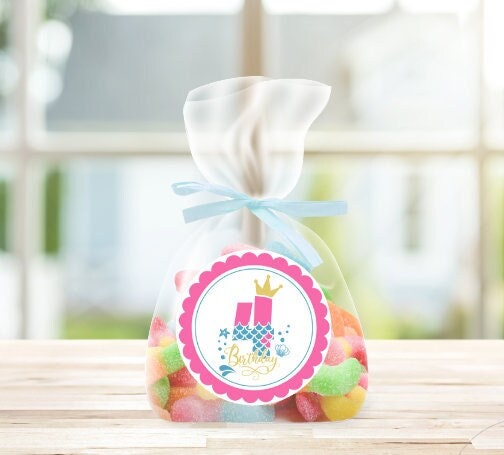 4th Birthday Stickers Fourth Birthday Mermaid Stickers 20 - Etsy