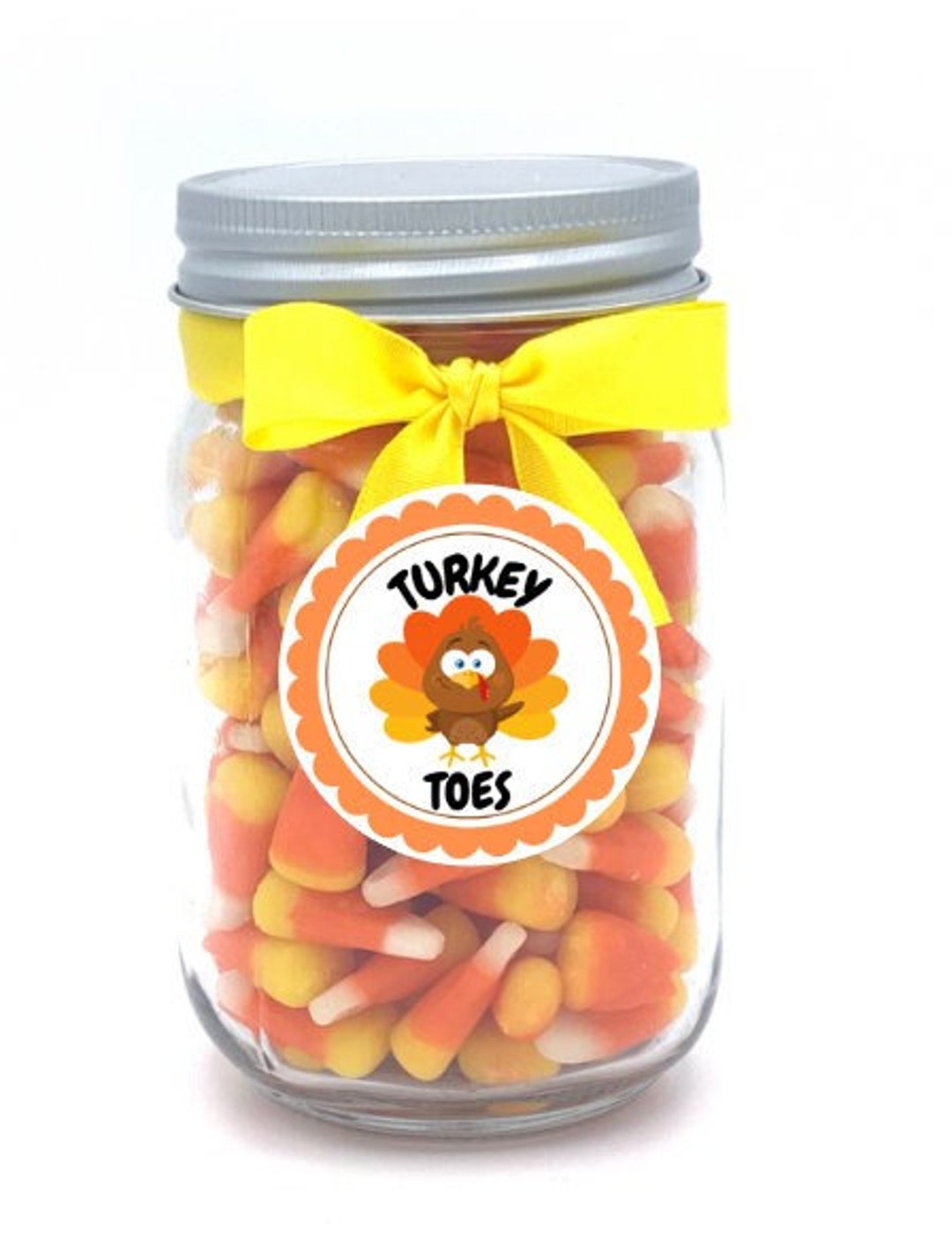 Turkey Toes Stickers, Turkey Toes Thanksgiving 20 Piece Sheet of Matte ...