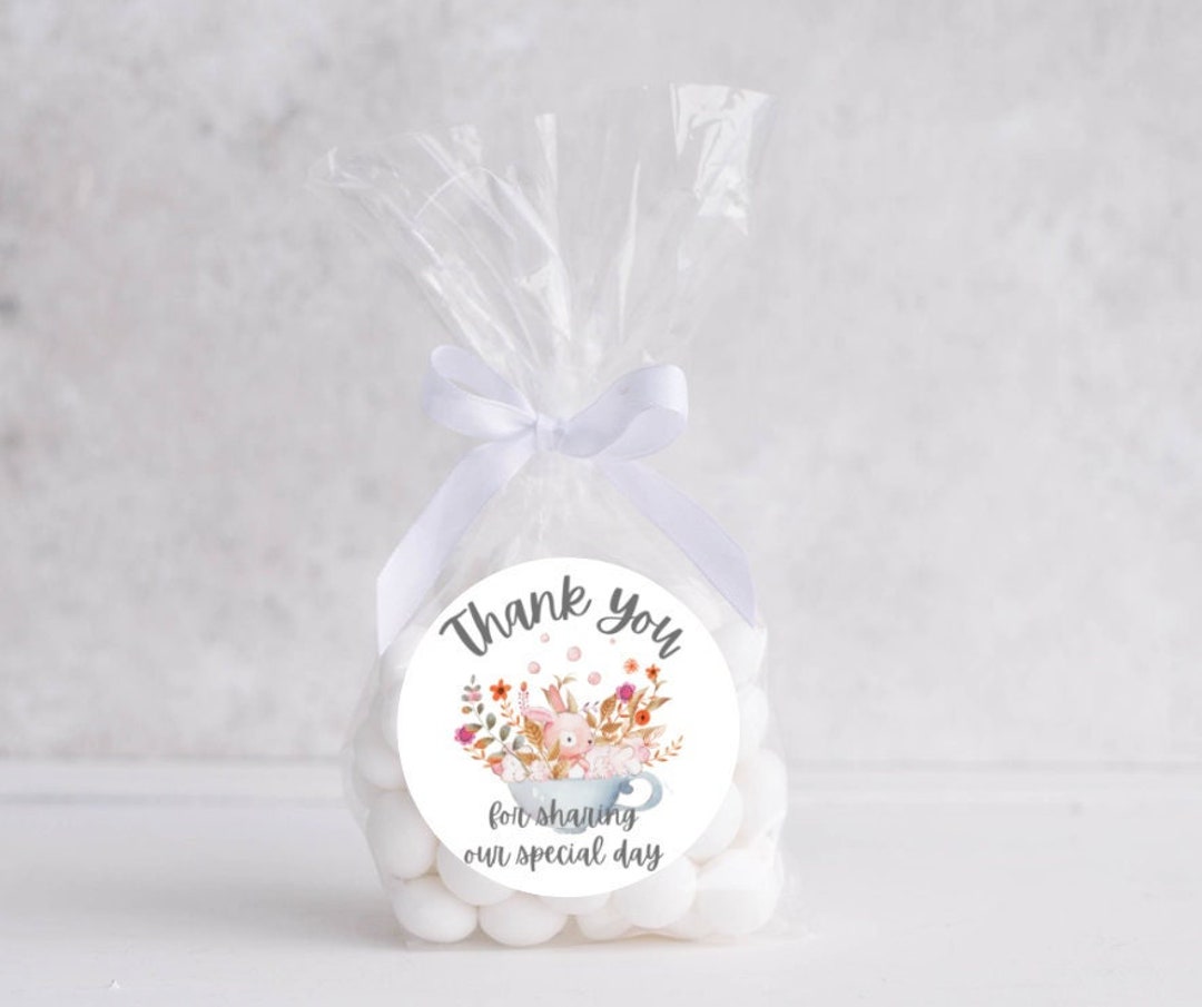 Thank You for Sharing Our Special Day Stickers, 20 Piece Sheet of Matte ...