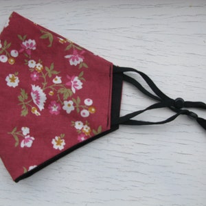 Adjustable face maskAdjustable fabric maskReusable face | Etsy