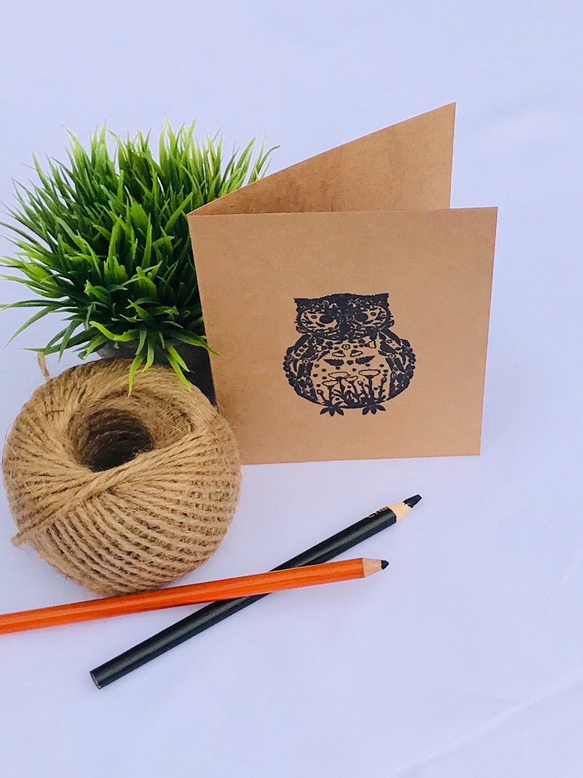 Brown Stamped Cards, Boho Cards, Simple Cards,modern Cards,blank Cards ...