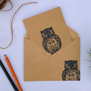 Brown Stamped Cards, Boho Cards, Simple Cards,modern Cards,blank Cards ...