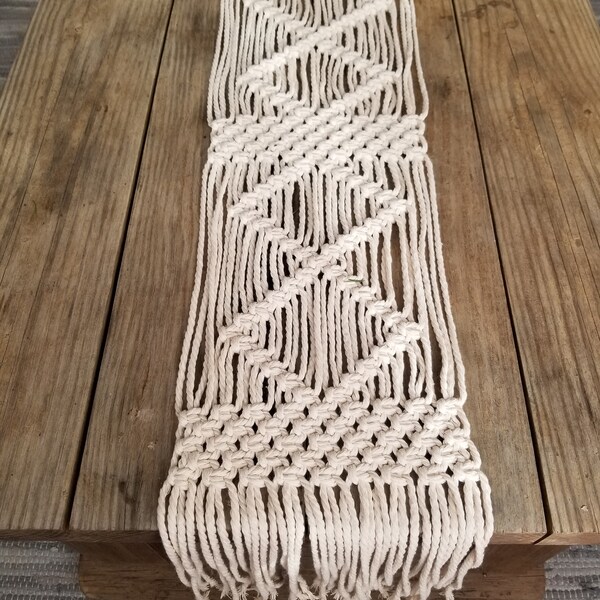 Macrame Table Runner - Etsy
