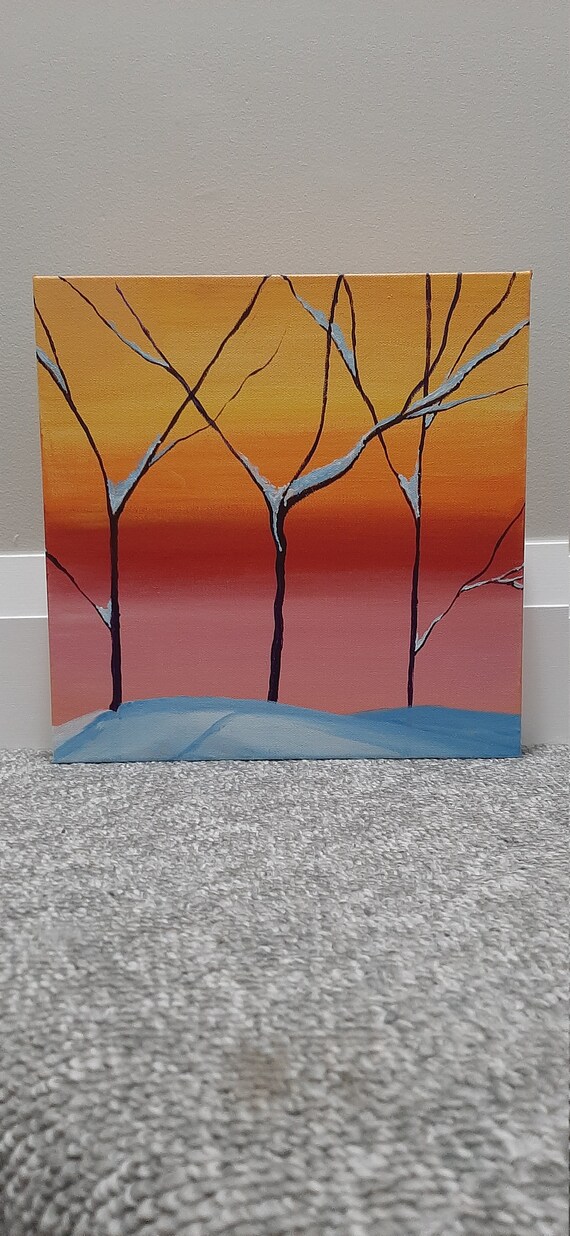 Easy Acrylic Painting Ideas Trees