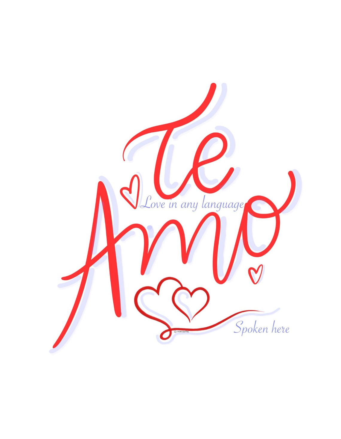 Te Amo Graphic: Love in Any Language (digital Download) - Etsy