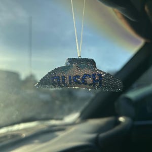 Bedazzled Busch Light Mini Cowboy Hat Rearview Mirror Car Charm ...