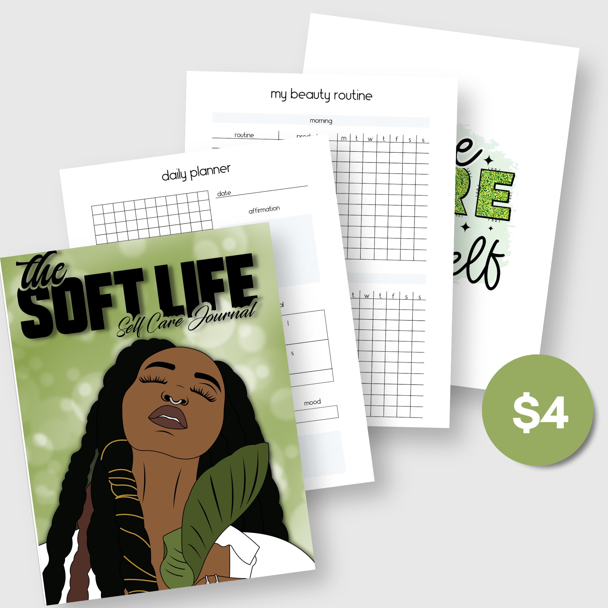 The Soft Life Self Care Planner Digital Planners - Etsy