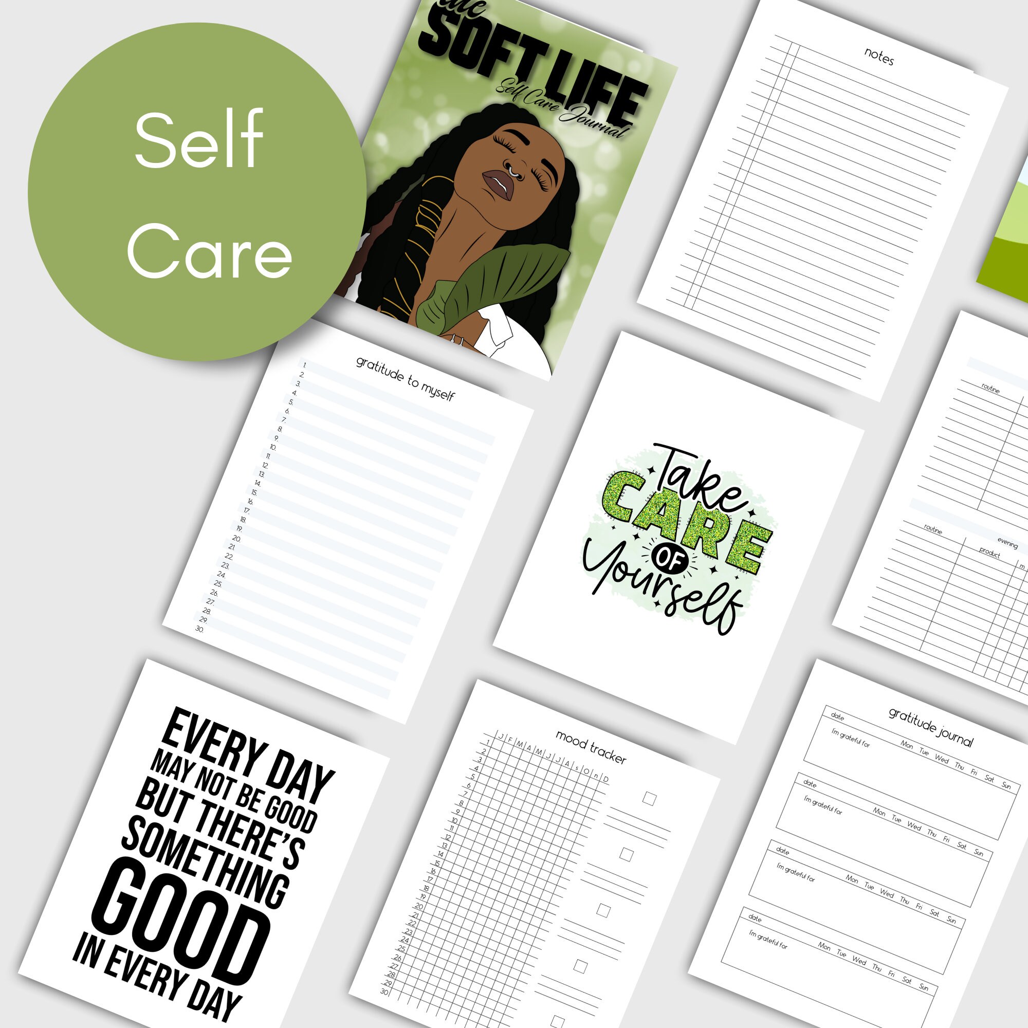 The Soft Life Self Care Planner Digital Planners - Etsy
