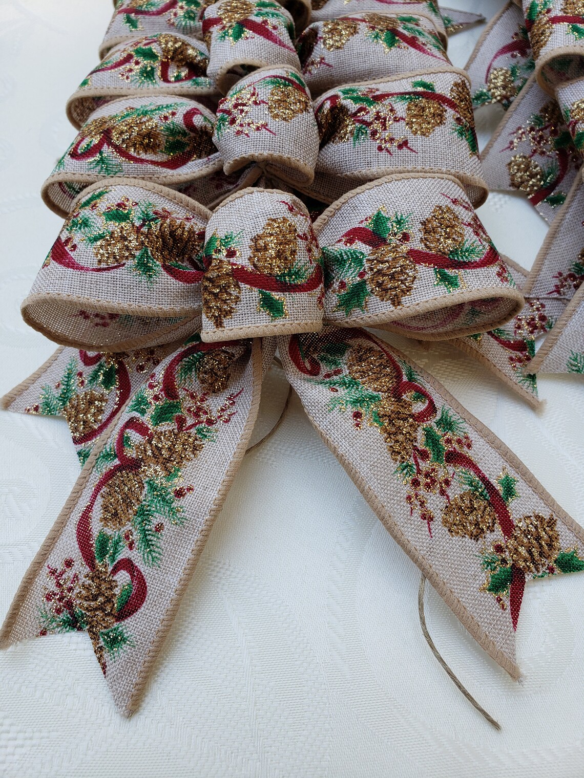 Set of 12 Christmas Bows Christmas Decorative Bows Small | Etsy