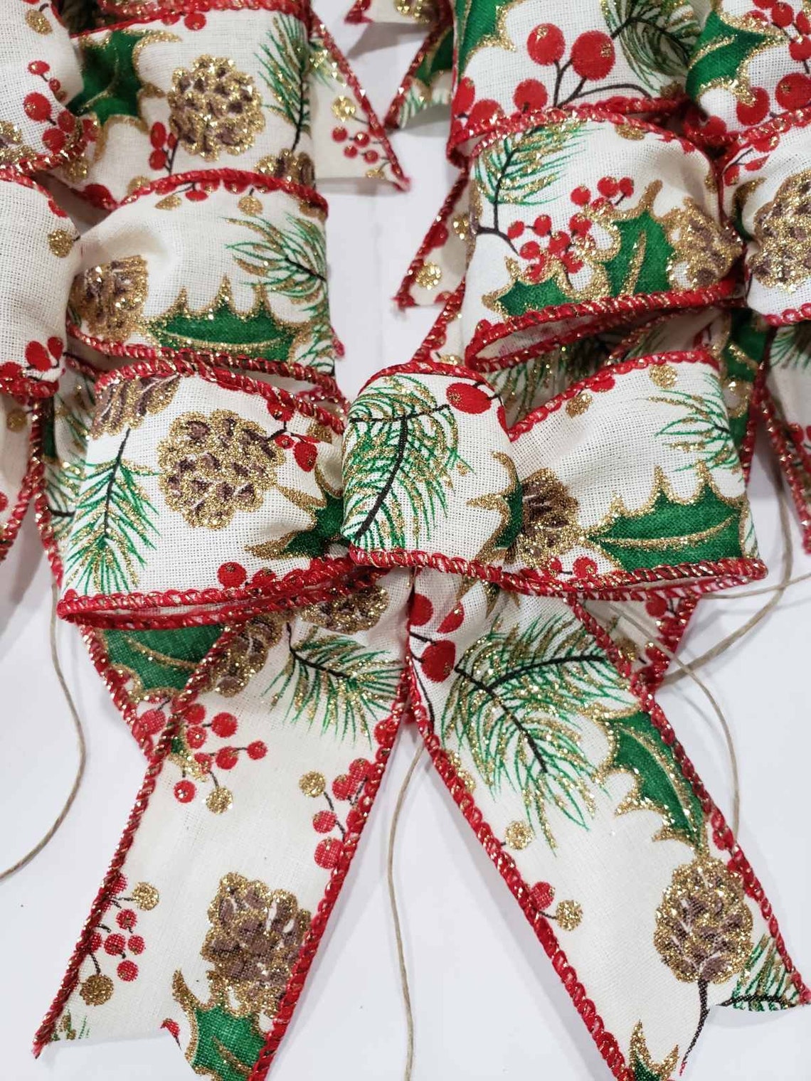 Set of 12 Christmas Bows Christmas Decorative Bows Small | Etsy