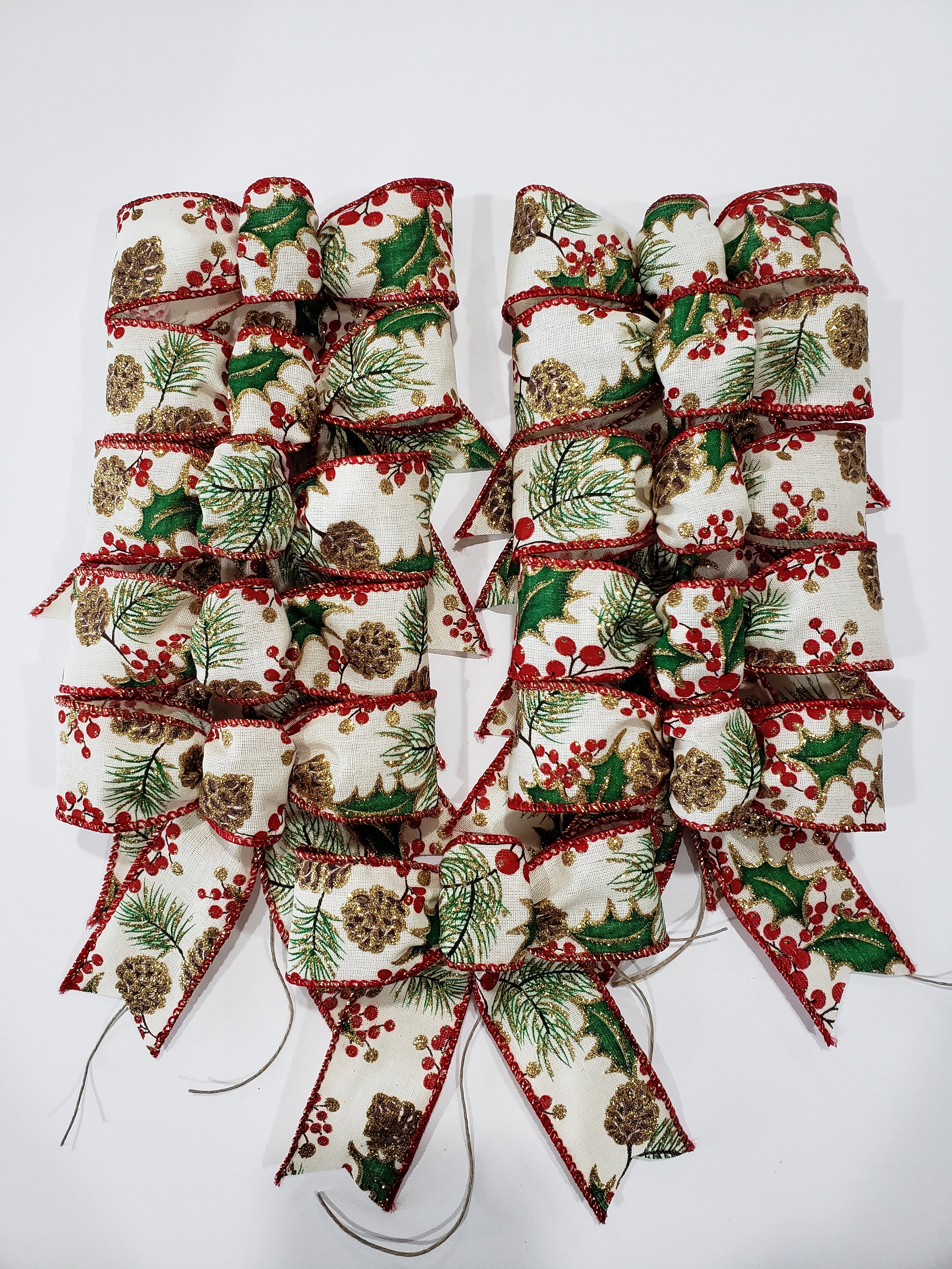 Set of 12 Christmas Bows Christmas Decorative Bows Small | Etsy
