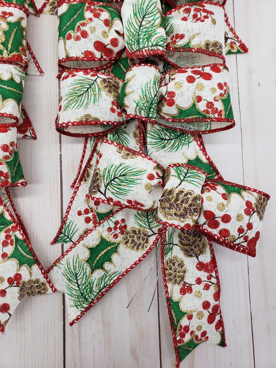 Set of 12 Christmas Bows Christmas Decorative Bows Small - Etsy