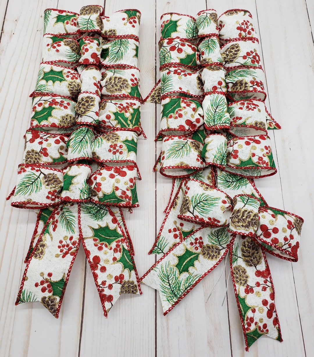 Set of 12 Christmas Bows Christmas Decorative Bows Small - Etsy