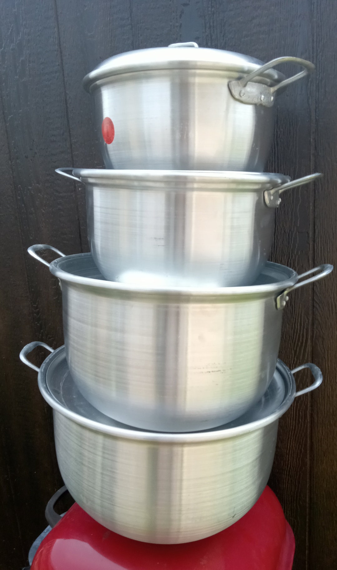 Aluminum Cooking Pots 20 - 60 Quarts (4 Sets) Big Sizes - Etsy
