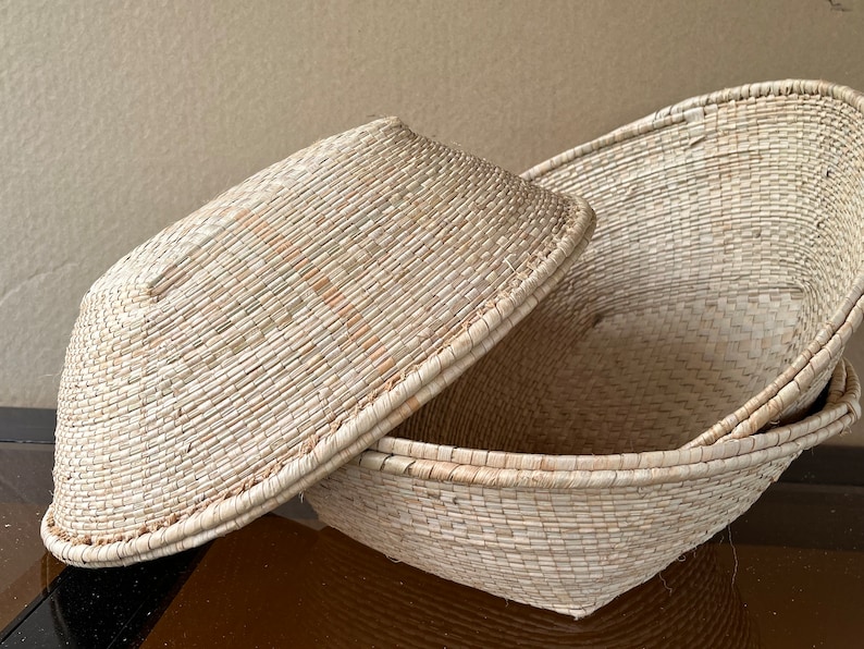 Natural Hand-made Woven Baskets. (3 Set) - Etsy
