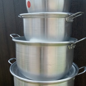 Aluminum Cooking Pots 20 - 60 Quarts (4 Sets) Big Sizes - Etsy