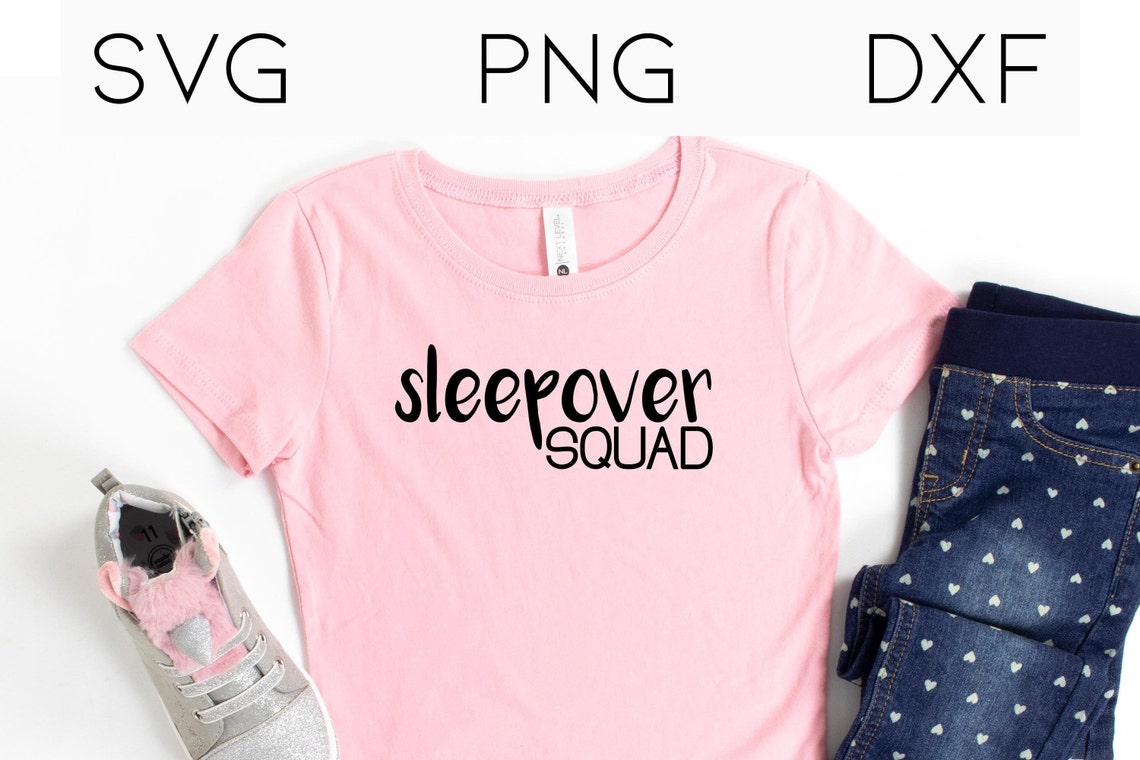 Sleepover Squad SVG, Svg Sleepover Dxf, Sleepover Png, Birthday Party ...