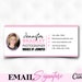Pink and Black DIY Email Signature Template Bundle, Stylish Editable ...