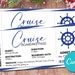 Editable Cruise Boarding Pass, Printable Cruise Ticket, Custom Cruise ...