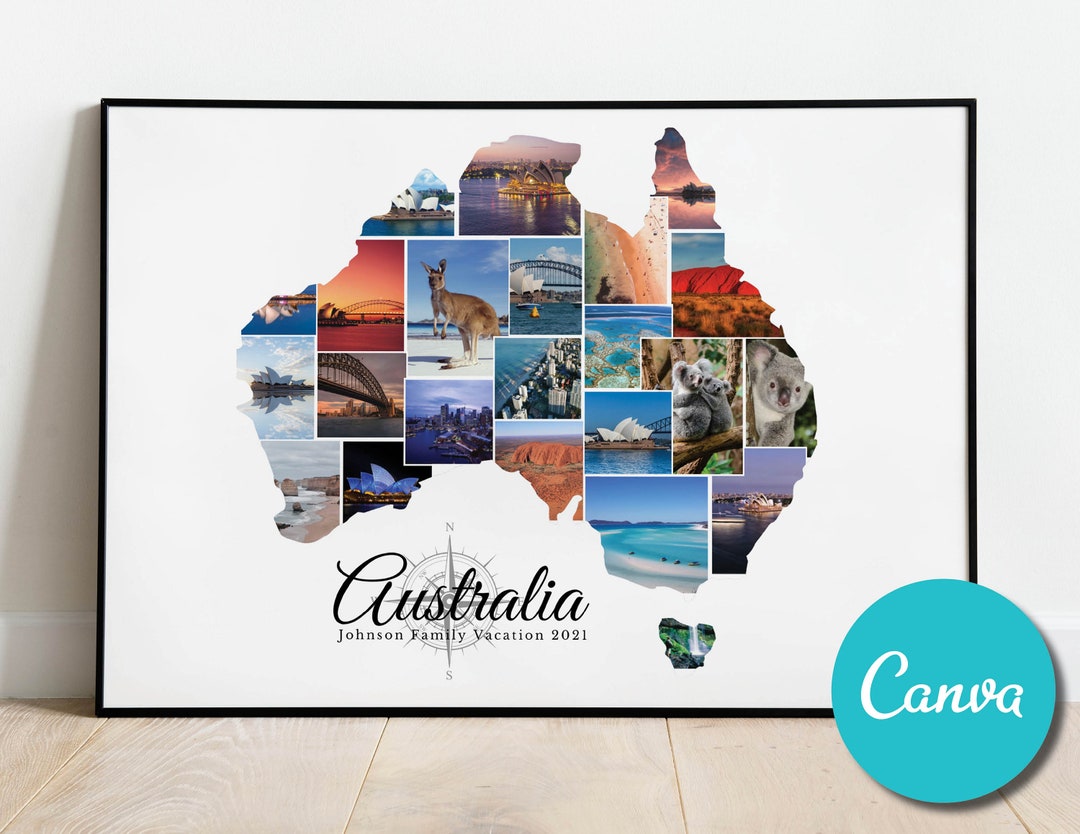 Australia Custom Photo Collage Gift, Australia Vacation Collage Holiday ...