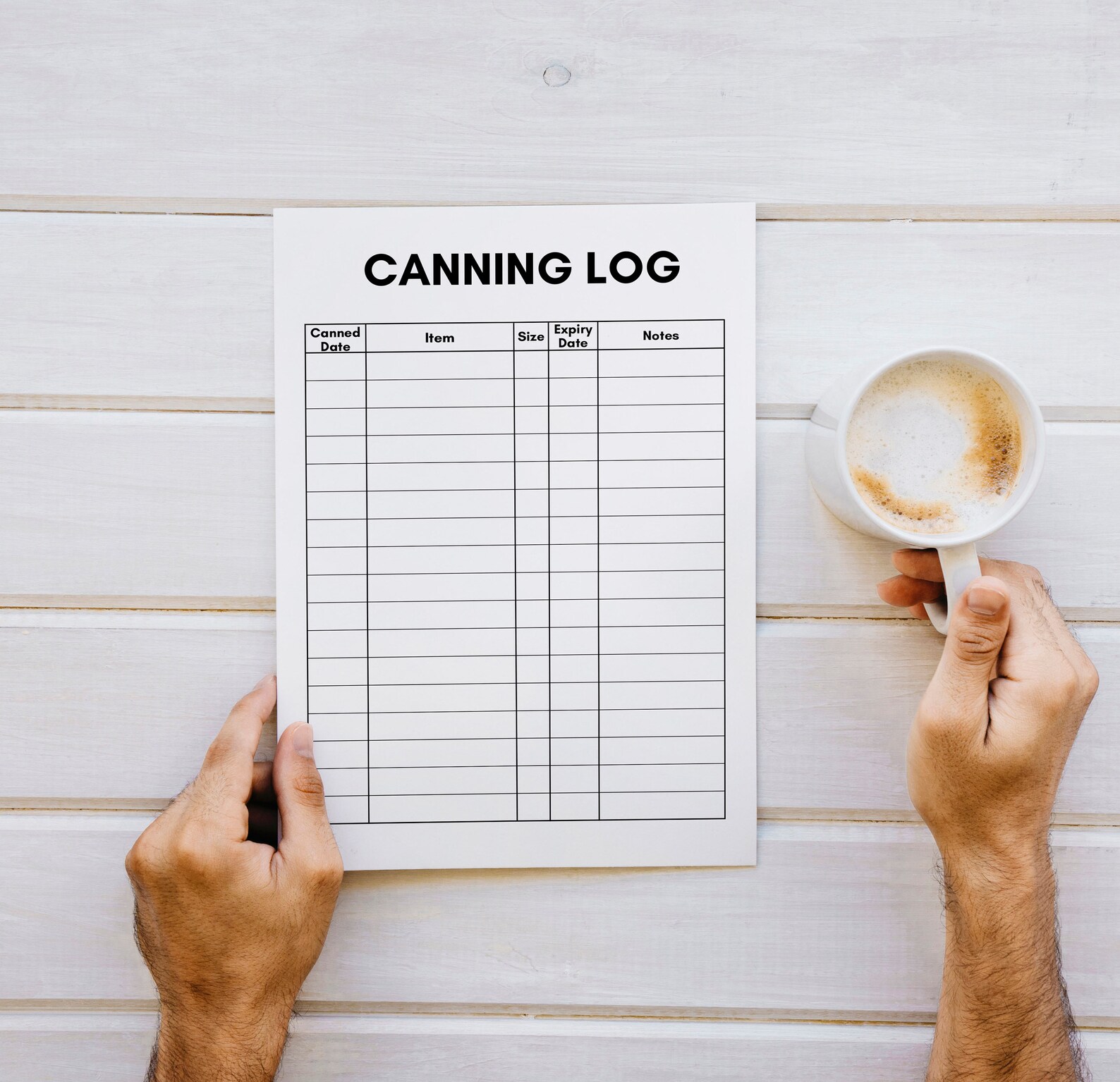 Editable Home Canning Journal Planning Preserve Log, Food Canning Log ...
