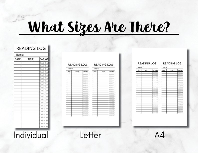 Printable Reading Log Tracker Library Bookmark Library Card - Etsy