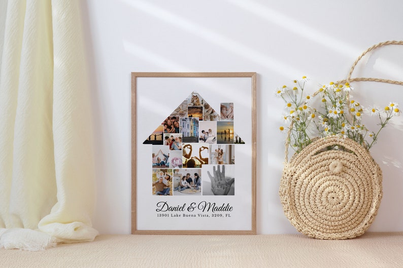 Custom House Home Photo Collage Gift Housewarming Family - Etsy