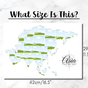 Asia Map Personalized Custom Photo Collage Wedding Anniversary Gift ...