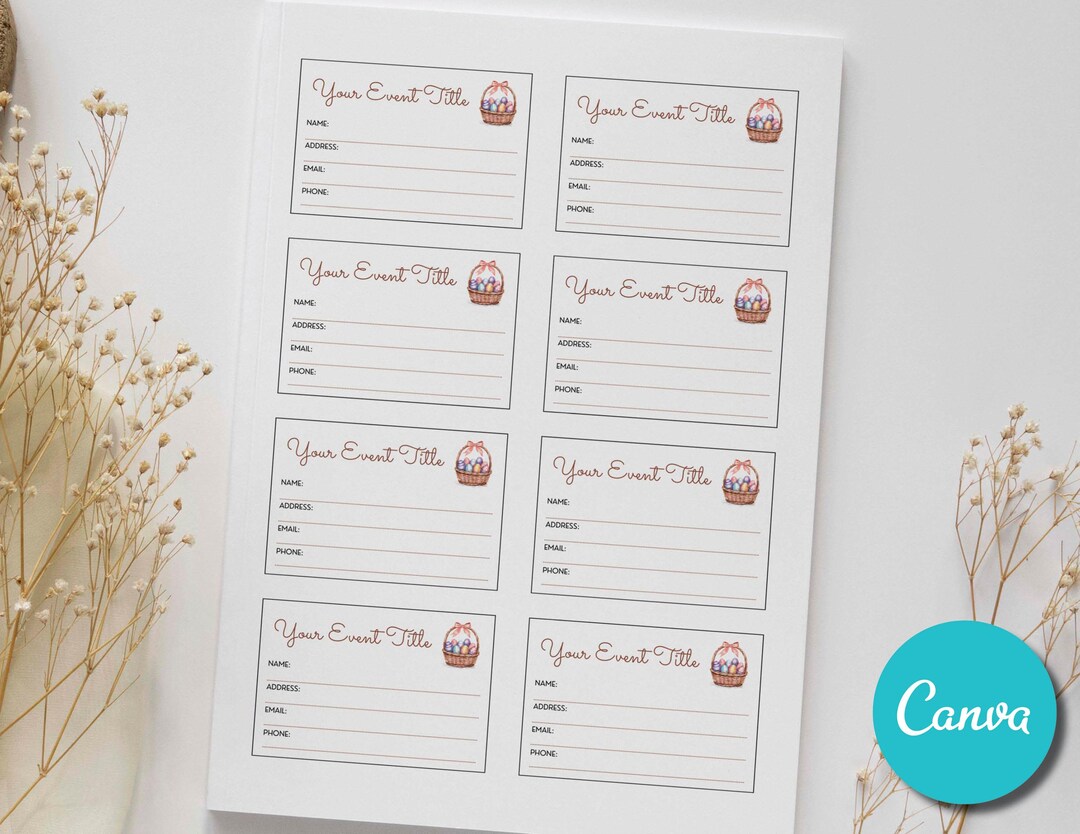 Editable Raffle Event Ticket Easter Template, Custom DIY Surprise ...