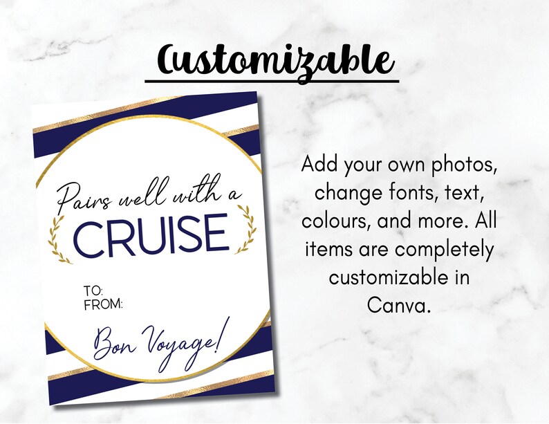 Editable Cruise Wine Label Boarding Pass Printable Cruise - Etsy
