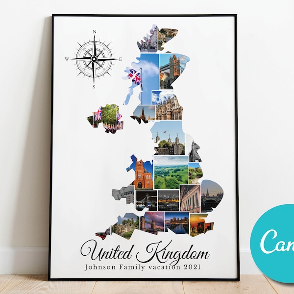 Travel Poster United Kingdom - Etsy
