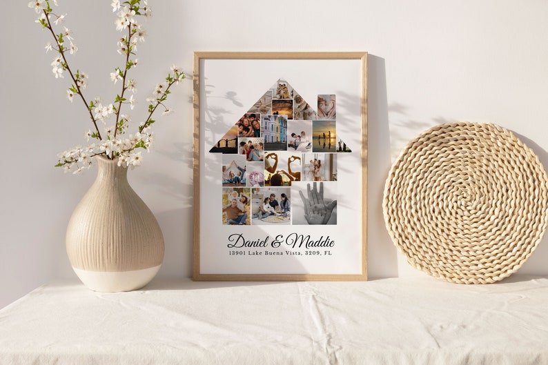Custom House Home Photo Collage Gift Housewarming Family - Etsy