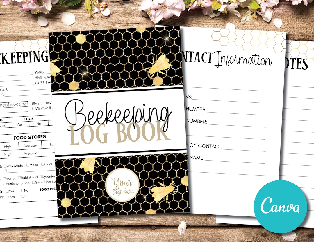 Beekeeping Log Book Kit Supplies Log, Beekeeping Inspection Checklist ...