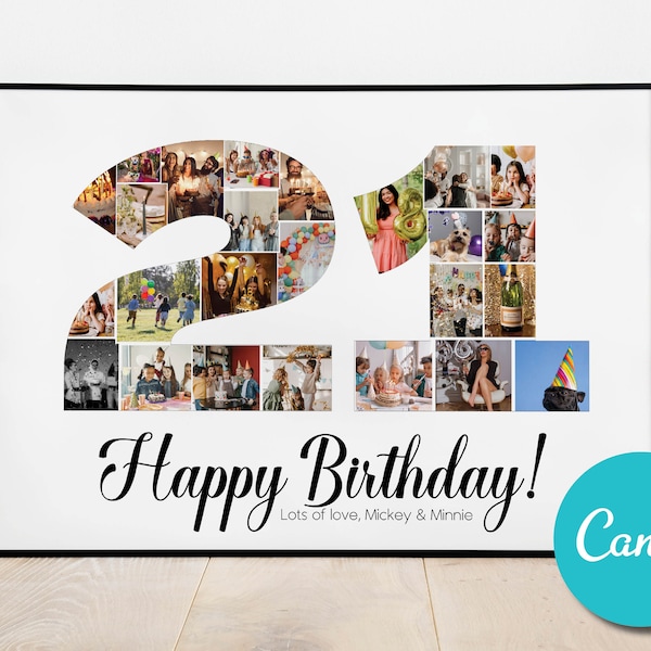 21st Photo Collage - Etsy Australia
